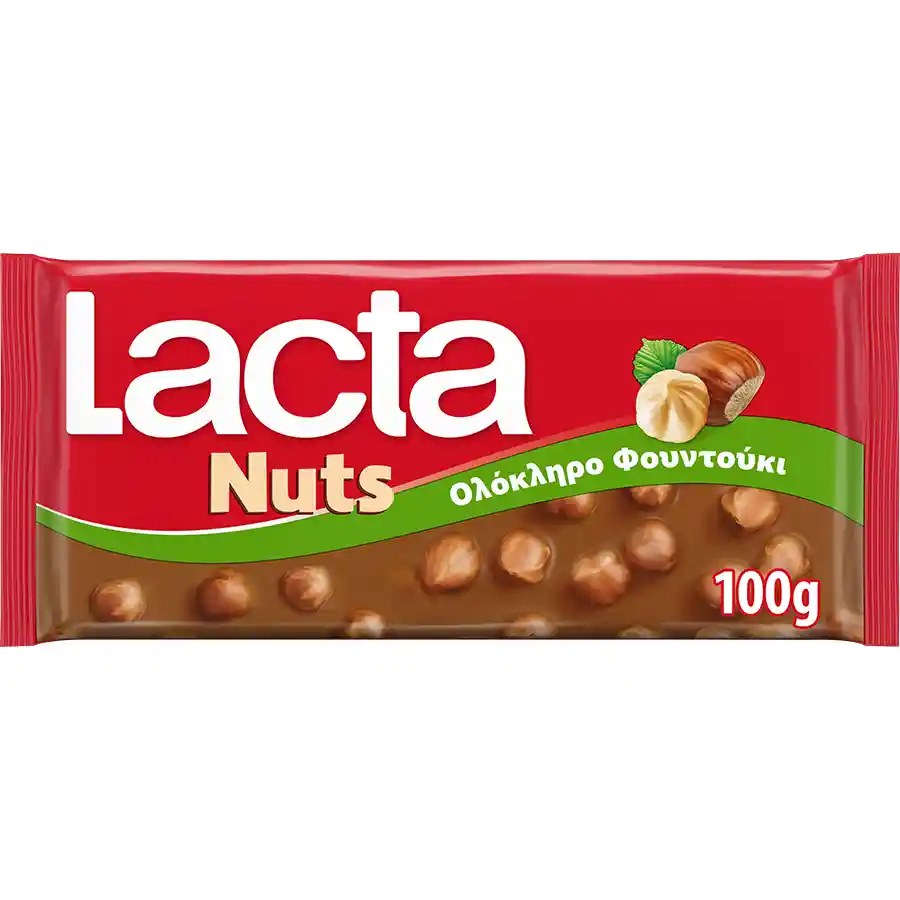 Ciocolata LACTA cu alune de padure (intreg) - 100g ⋆ Produse Grecia ...