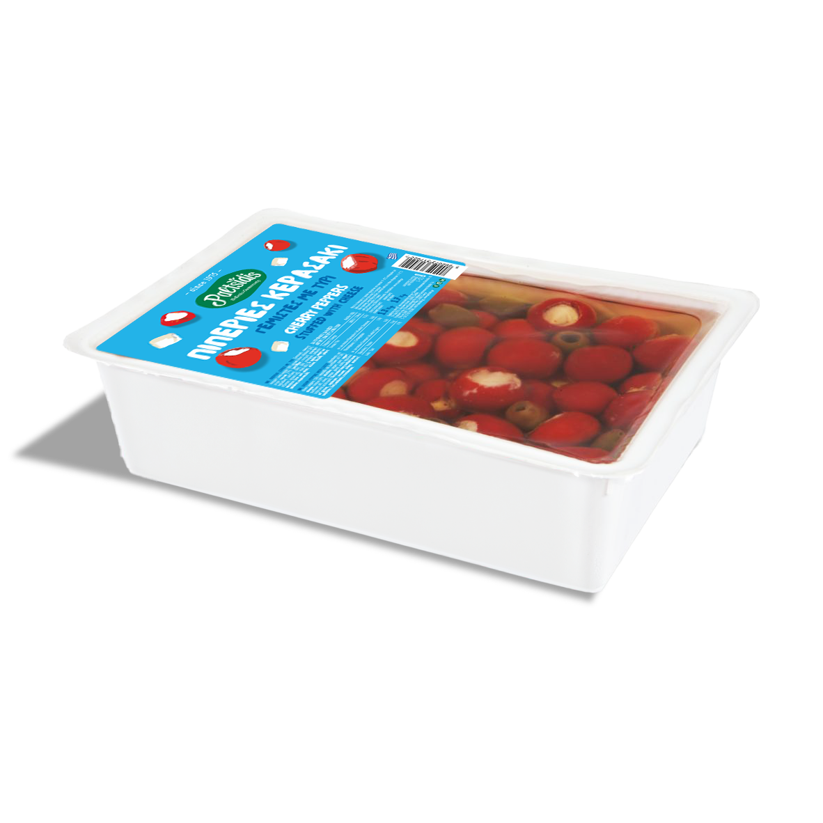 Ardei rosii cherry umpluti cu branza ⋆ Produse Grecia - Mediteranean Food