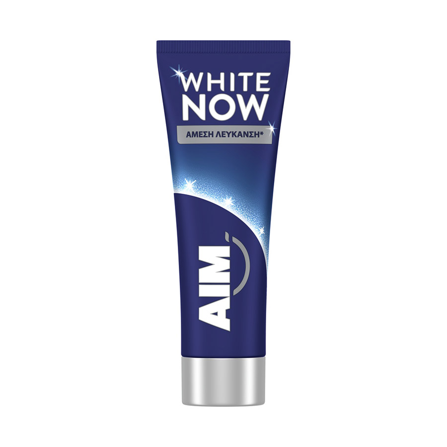 Pasta de dinti AIM White NOW - 75ml ⋆ Produse Grecia - Mediteranean Food