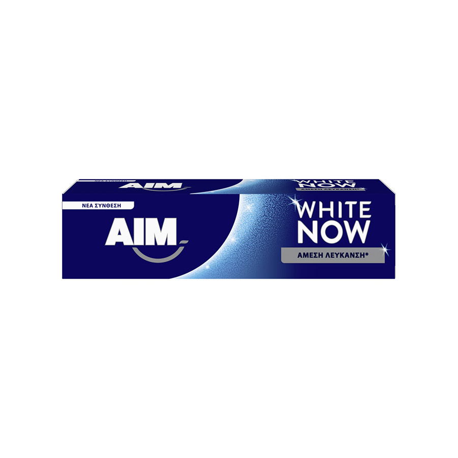 Pasta de dinti AIM White NOW - 75ml ⋆ Produse Grecia - Mediteranean Food